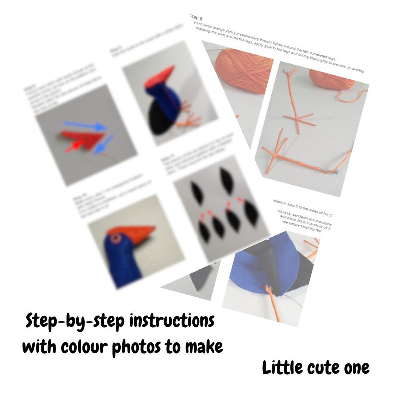 Pukeko -no.22- PDF Pattern - Etsy