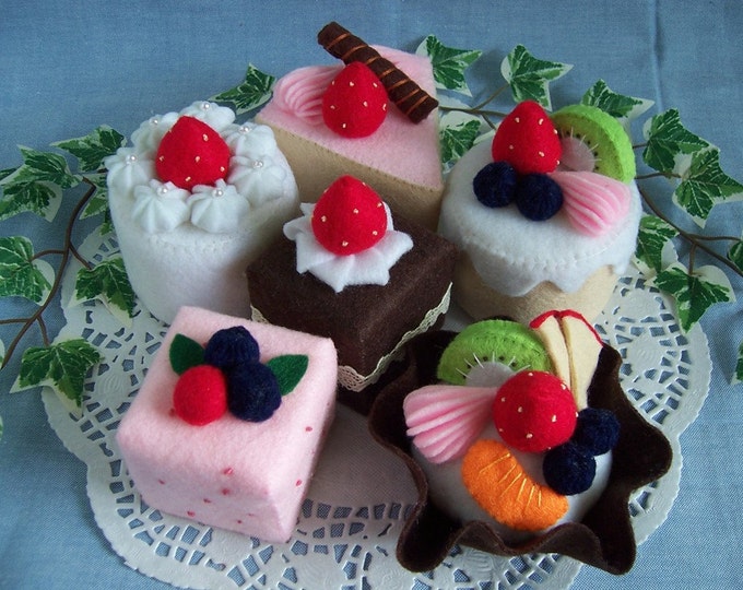 Set of Six Cakes no.11 PDF Pattern - Etsy