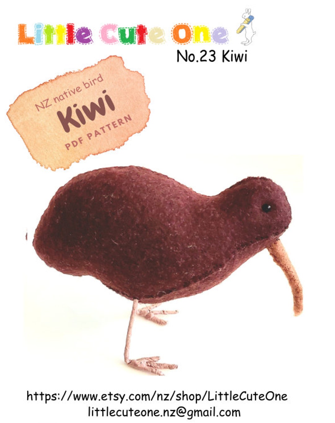 Kiwi -no.23- PDF Pattern - Etsy