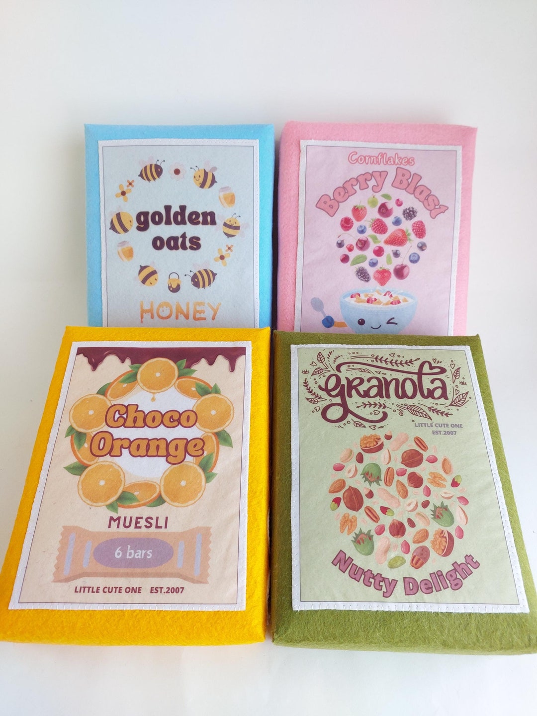 Felt Breakfast Cereals – Iron-on Transfer Paper Pattern *** PDF Pattern ...