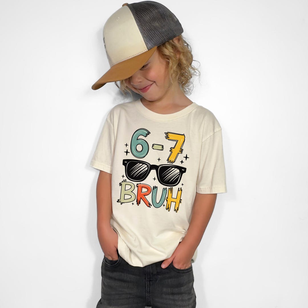 I Was 6 Now I'm 7 Birthday Shirt, Six to Seven Meme Shirt, Viral 67 ...