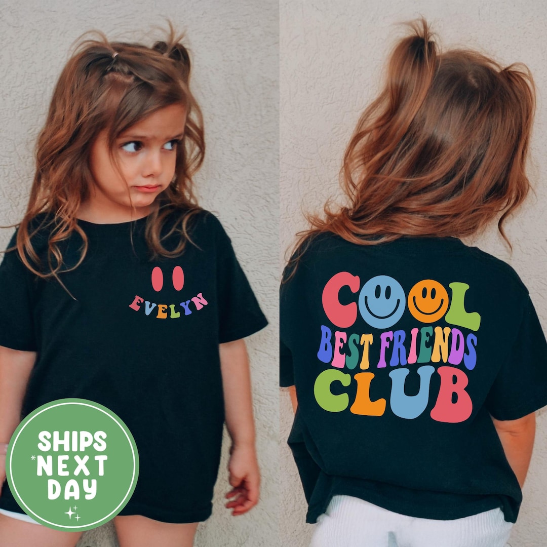 Personalized Cool Best Friends Club Shirt, Custom Name Best Friend ...