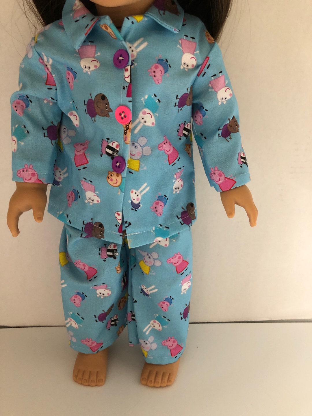 Blue Pipi Pig Pjs for 18” Girl Doll - Etsy