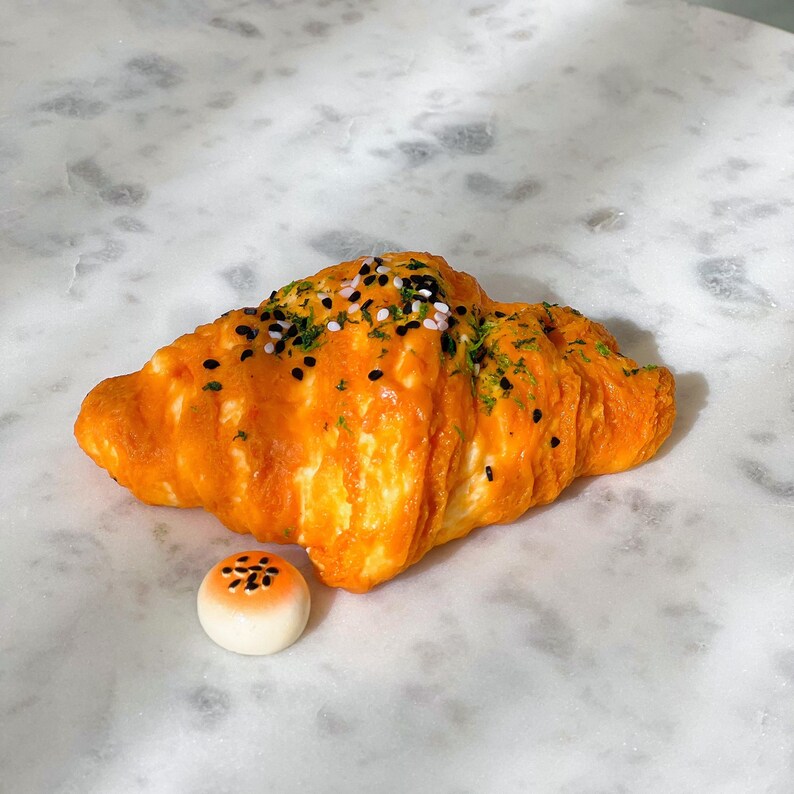 Realistic Croissant Squishy Toy: Food-grade Silicone Stress Relief - Etsy