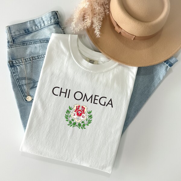 Chi Omega Crest Shirt - Etsy