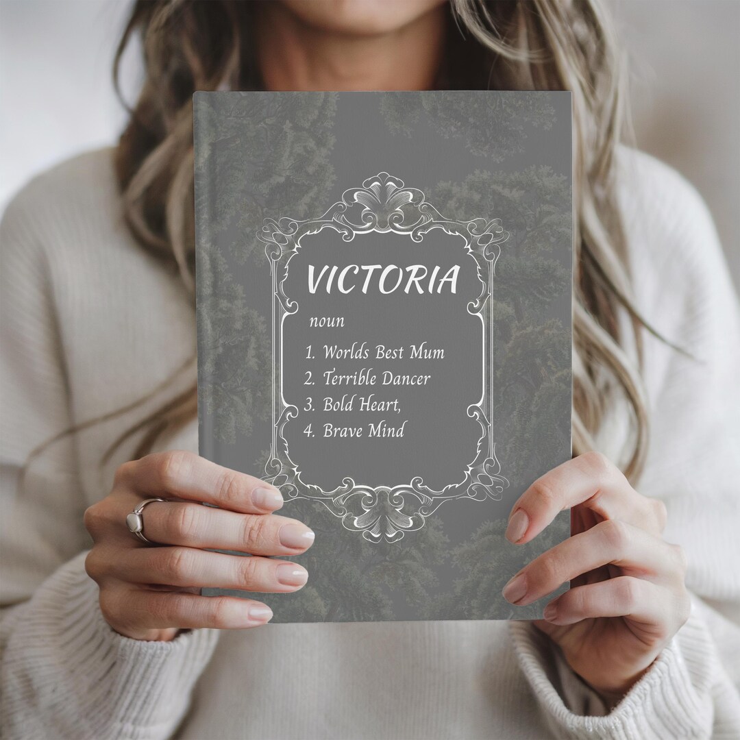 Personalized Name Notebook, Custom Hardcover Journal & Diary, Floral ...