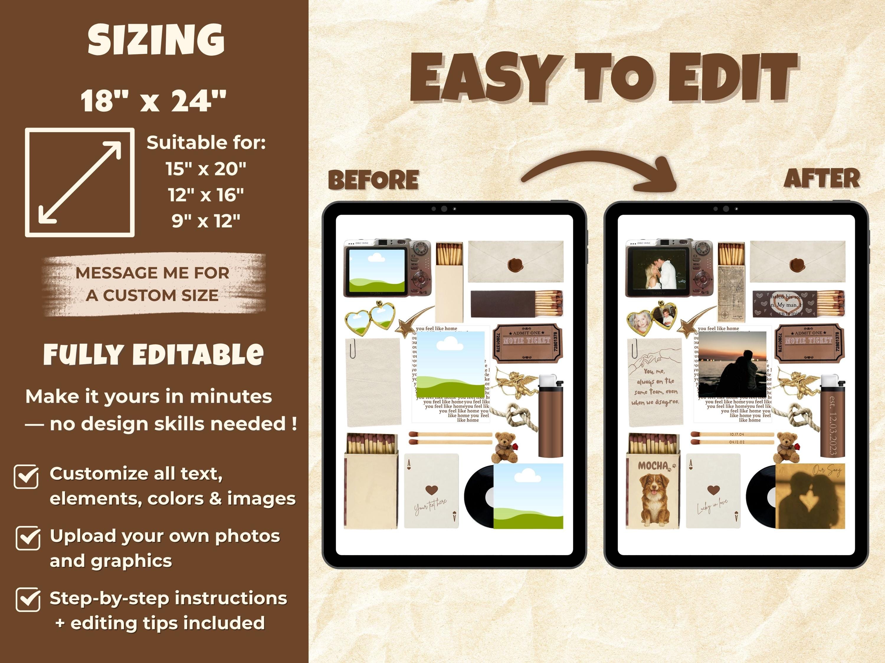 Editable Matchbox Template Neutral Brown Aesthetic DIY Canva Template ...