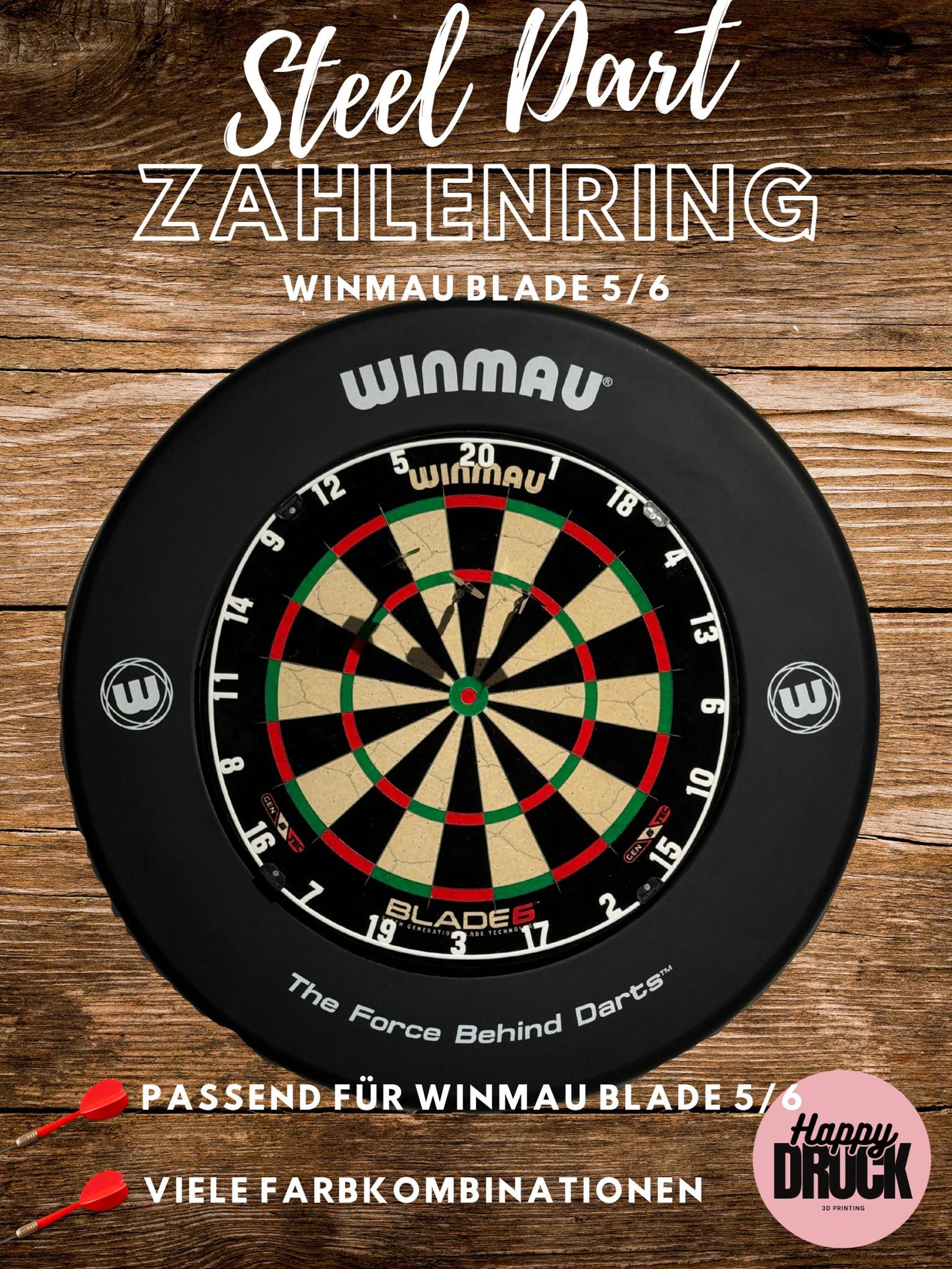 Steel Dart Number Ring | Dart Numbers | Winmau Blade 5/6 | Dart ...
