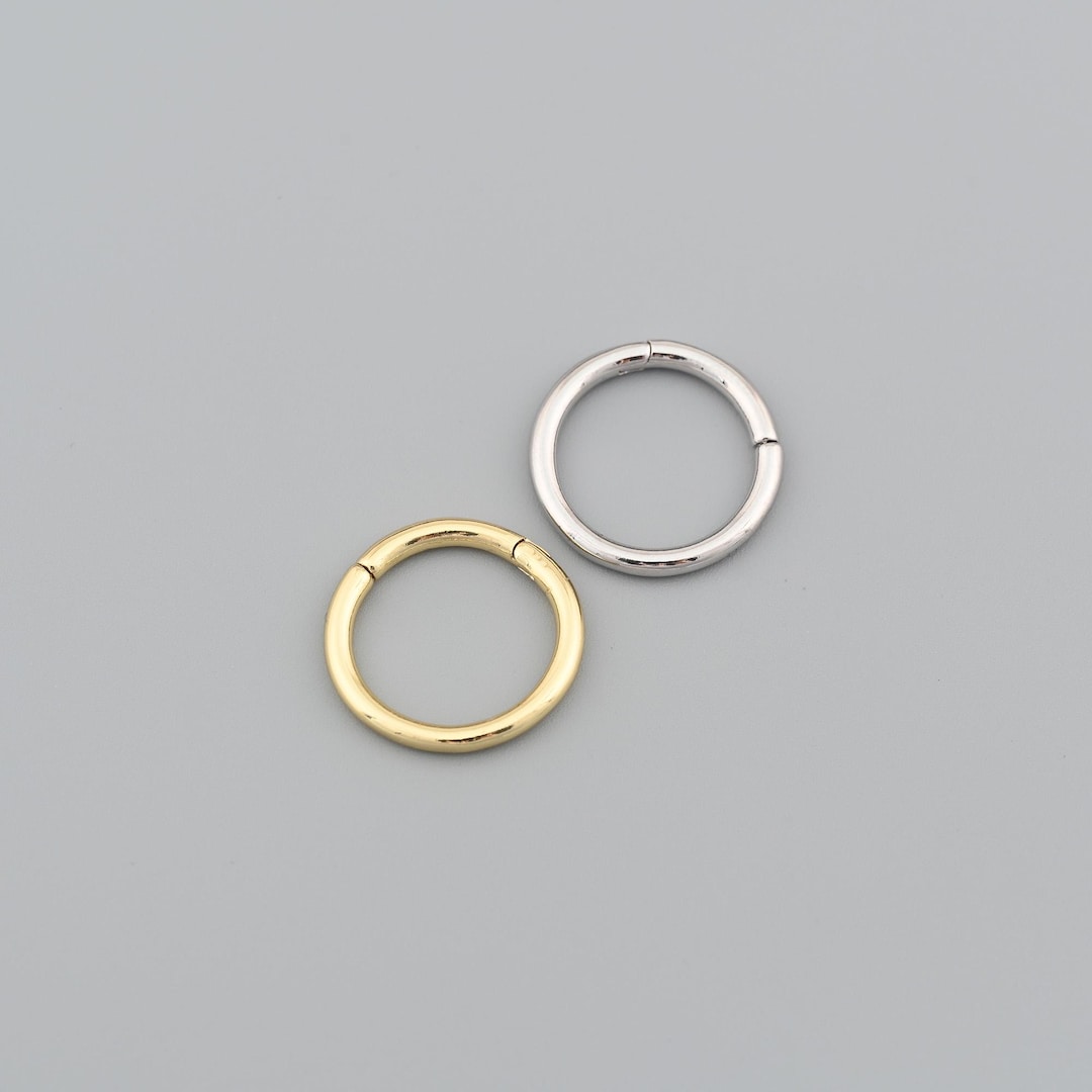 Minimal Round Spring Ring Clasp for DIY Jewelry Making With Smooth ...