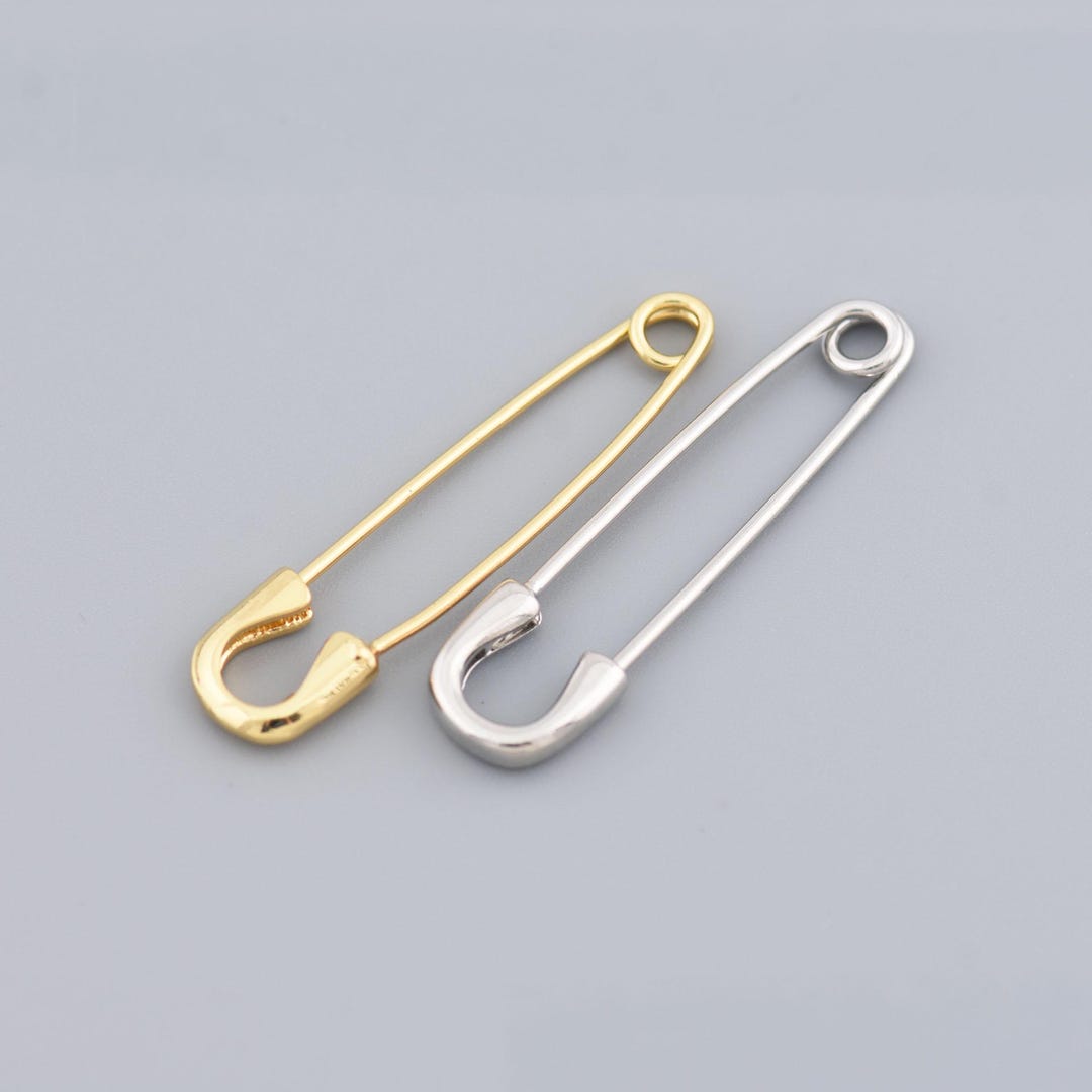 Elegant 18K Gold Filled Safety Pin Clasp for DIY Pendant Necklace and ...