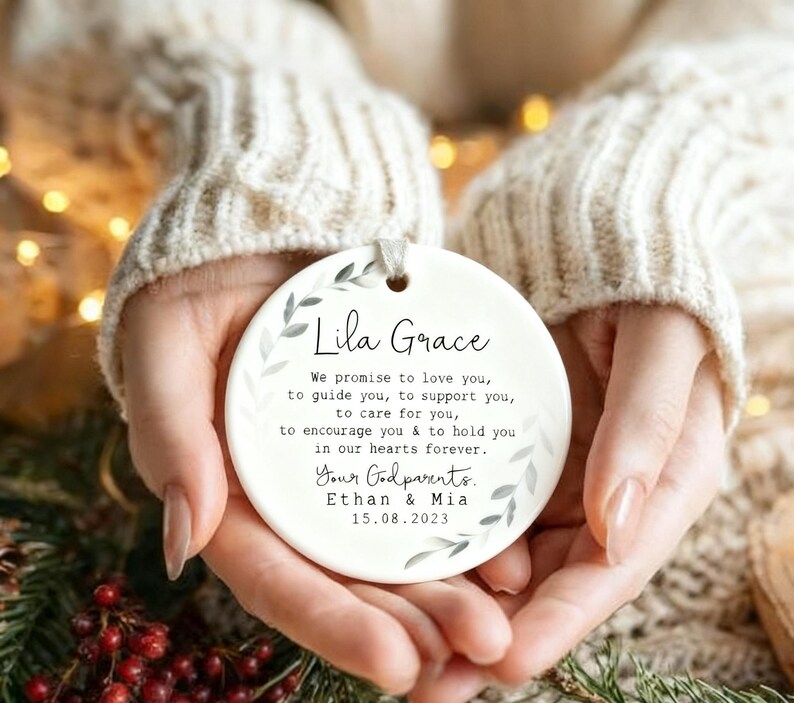 Godparent Godmother Promise to Godchild,christening Baptism Baby Boy ...