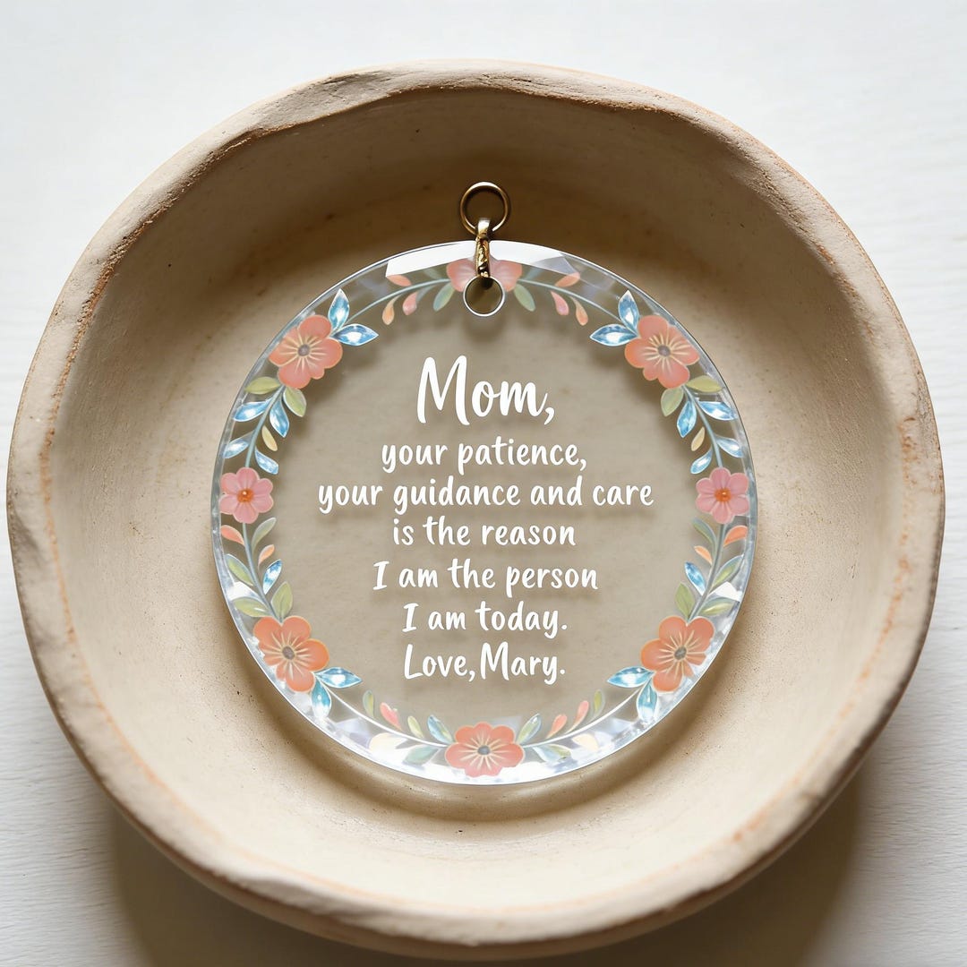 Personalized Gratitude Poem Ornament,mother's Day Gift for Mum,custom ...