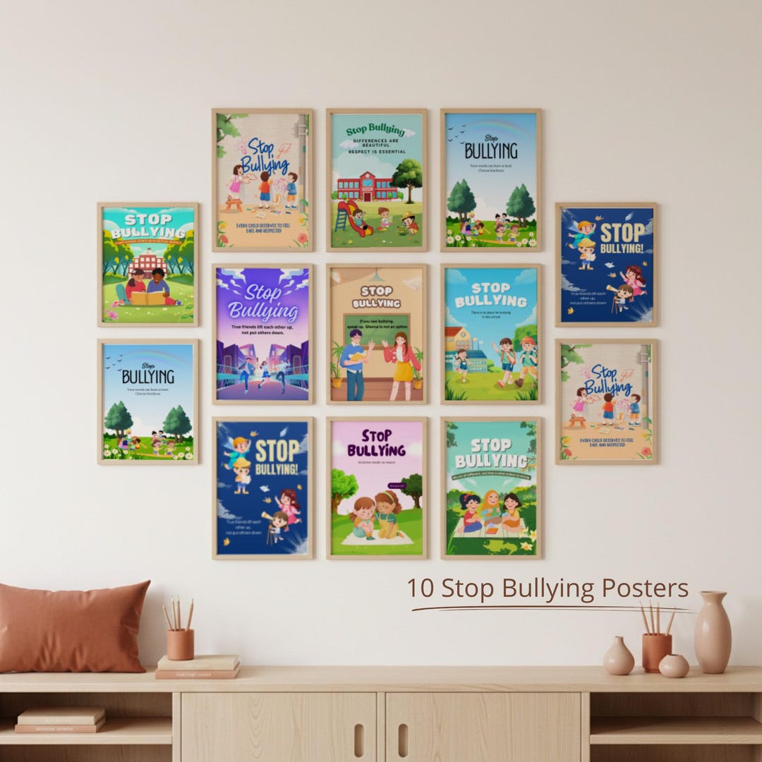 Stop Bullying Quote Poster Printable | Kindness Classroom Wall Art ...