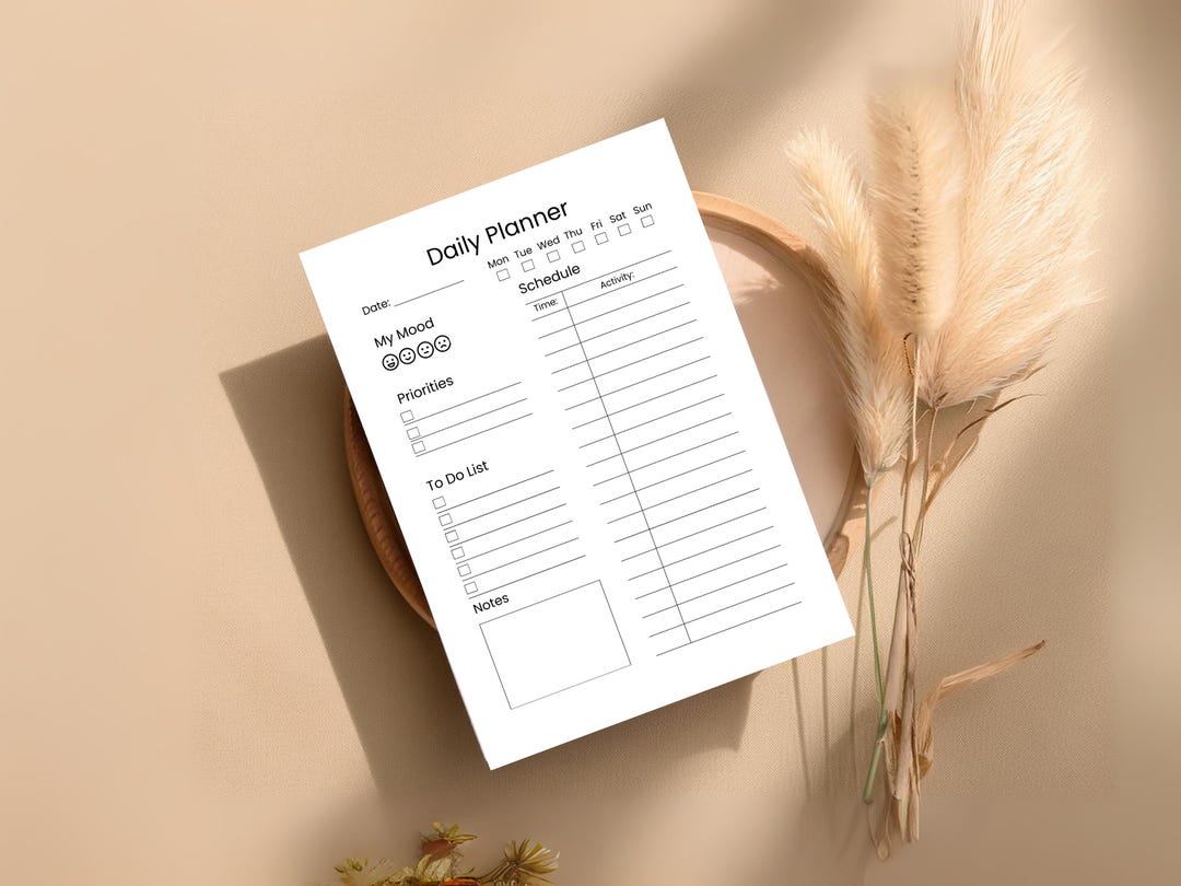 Printable Daily Planner – A4 & A3 Sizes - Etsy