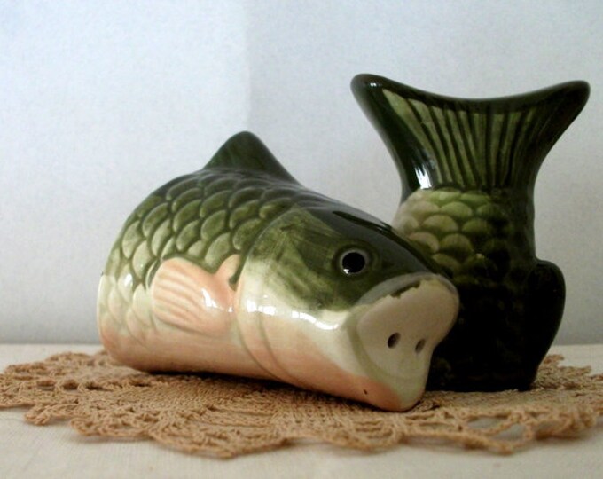 Fish Trout Salt and Pepper Shakers - Etsy