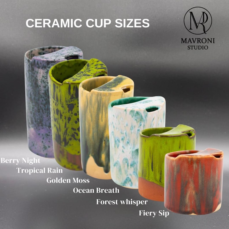Tall Green Ceramic Travel Mug – Handmade Pottery Coffee Cup With Lid ...
