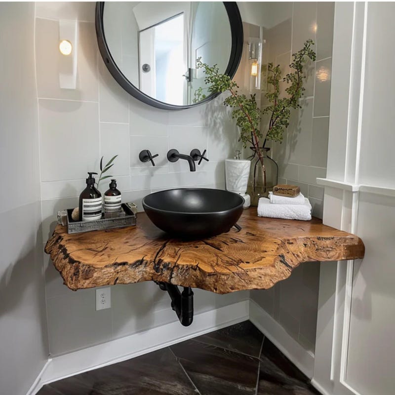 Live Edge Vanity - Etsy