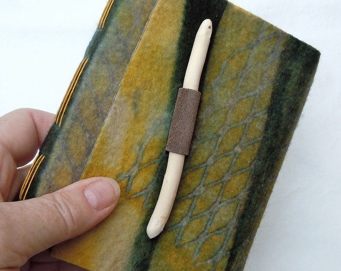 Feltbook 145 Hand Felt and Leather Wrapped Journal - Etsy