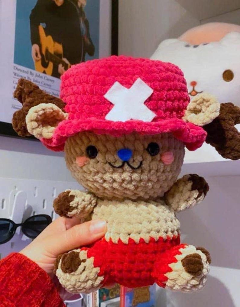 Tony Tony Chopper Crochet Pattern, Cute One Piece Anime PDF, Pirate ...