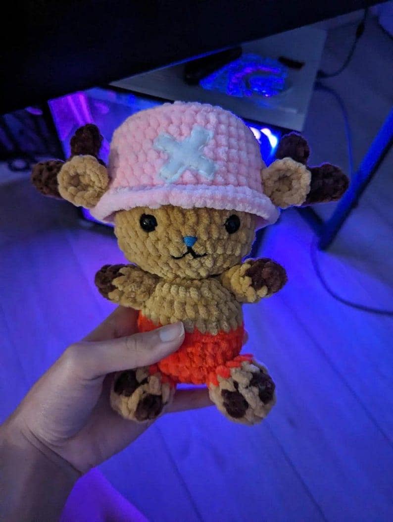 Tony Tony Chopper Crochet Pattern, Cute One Piece Anime PDF, Pirate ...