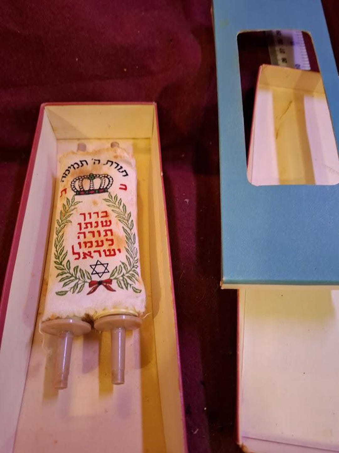 Vintage Israel Small Tora Scroll in Original Box [JUD10204] - Etsy