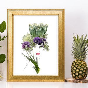 Culinary Herb- Printable - Kitchen Decor Chives- Watercolour Herbs ...
