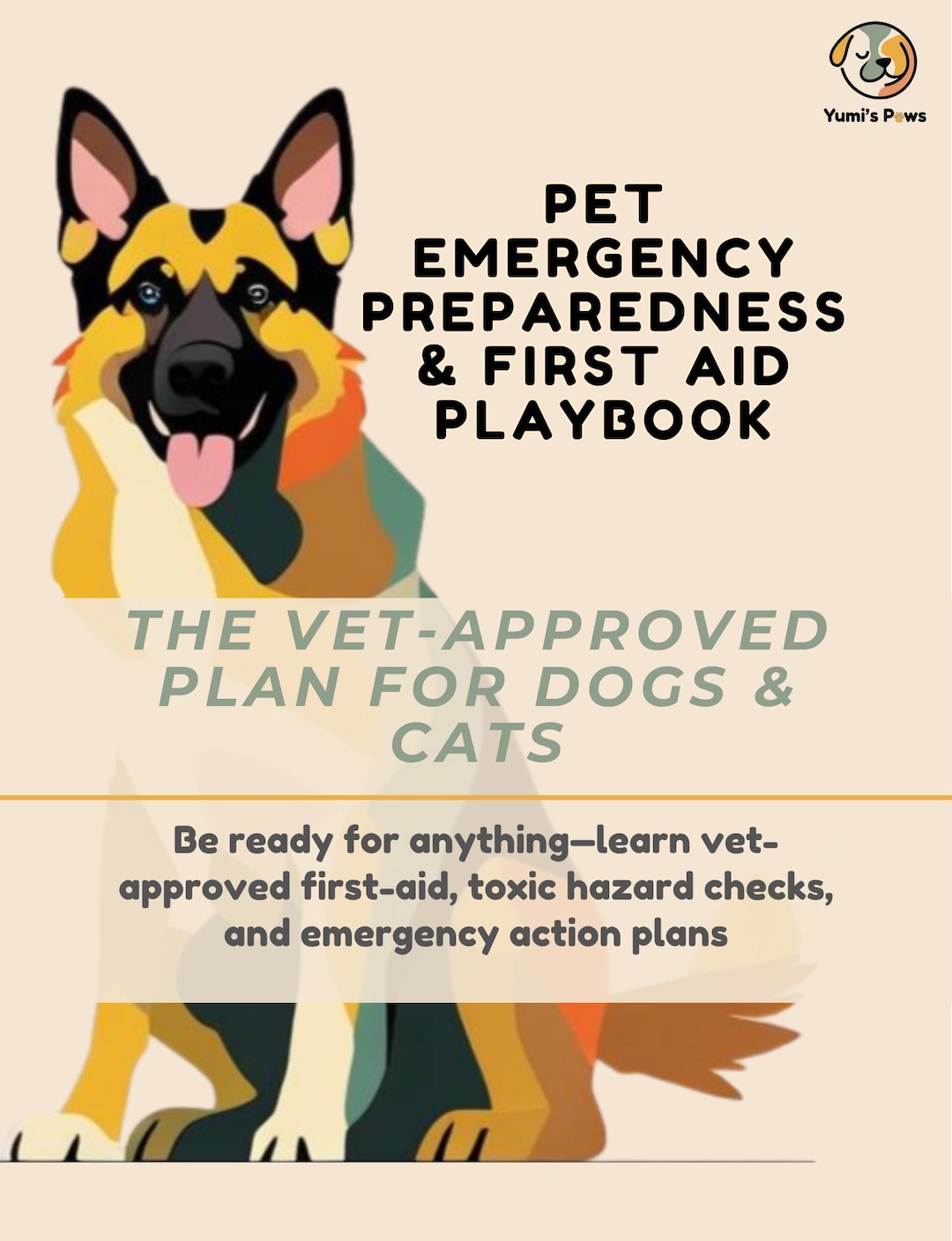 Pet Emergency Preparedness Playbook— Printable Dog & Cat Safety Planner ...