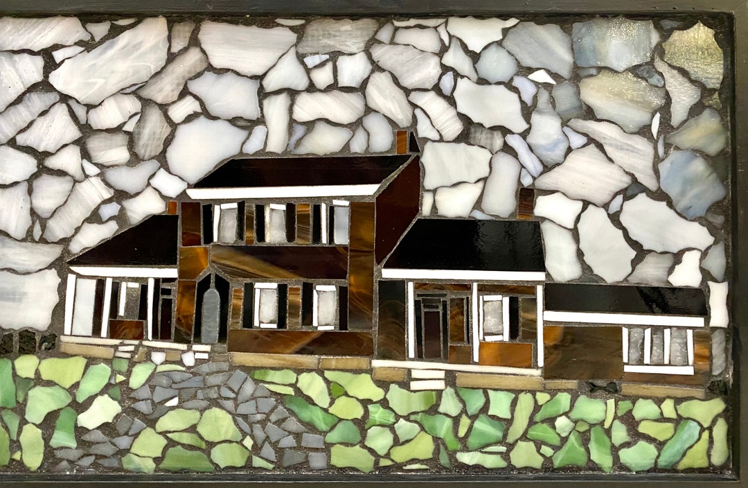 Commissioned Mosaic Glass House Portrait - Etsy
