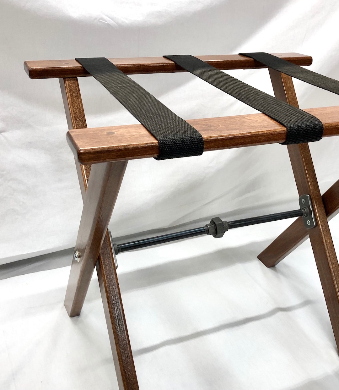 Guest Room Luggage Rack, Poplar Wood, Choice of Webbing, FREE SHIPPING ...