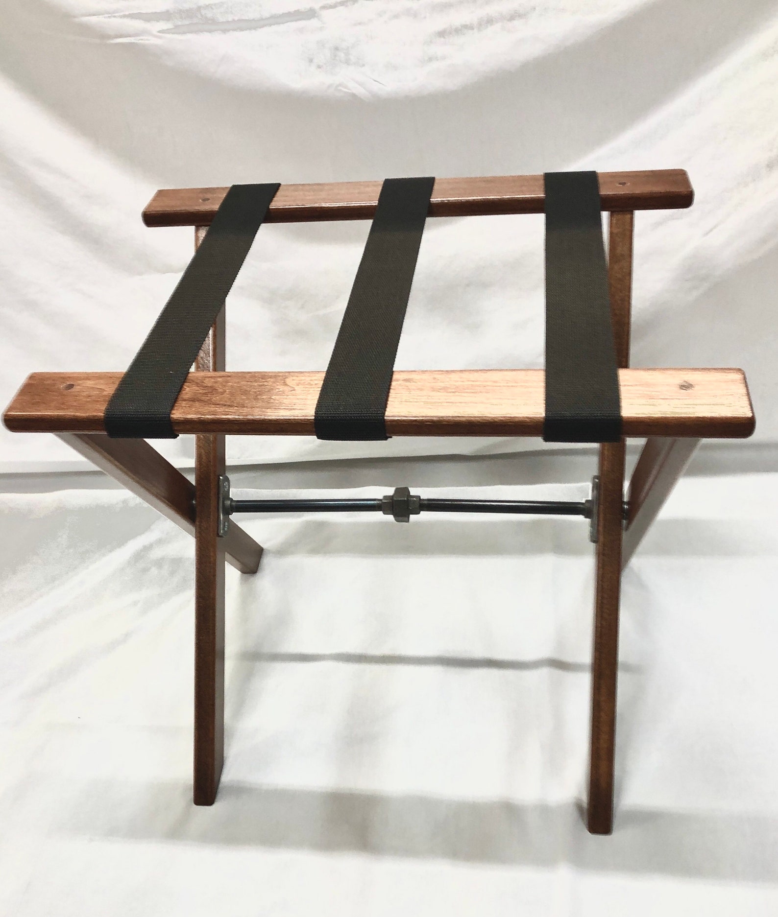 Guest Room Luggage Rack, Poplar Wood, Choice of Webbing, FREE SHIPPING ...