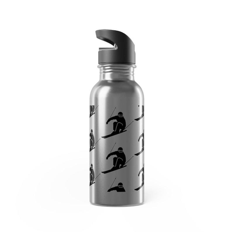 Water Bottle, Ski Freestyle Japan Powder Design, Stainless Steel 20oz ...