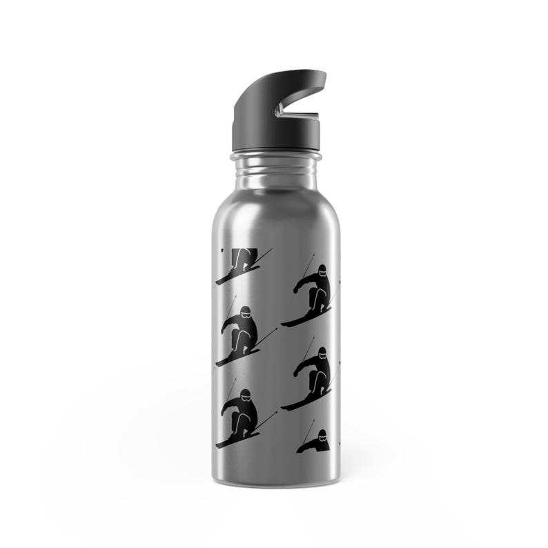 Water Bottle, Ski Freestyle Japan Powder Design, Stainless Steel 20oz ...