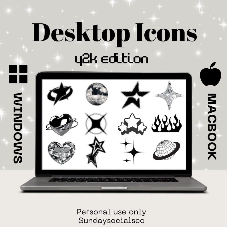 Desktop Folder Icons | Aesthetic Y2K | Icons for Mac and Windows ...