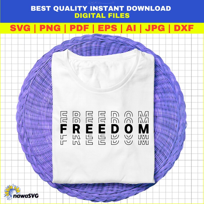 Freedom SVG, Patriotic T-shirt Design, USA, Liberty (digital Download ...