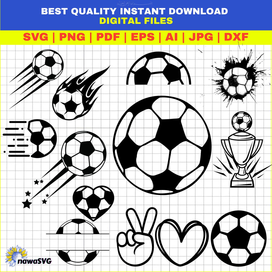 Soccer Ball SVG | Football Cut Files | Layered Soccer Ball Vector | CNC ...