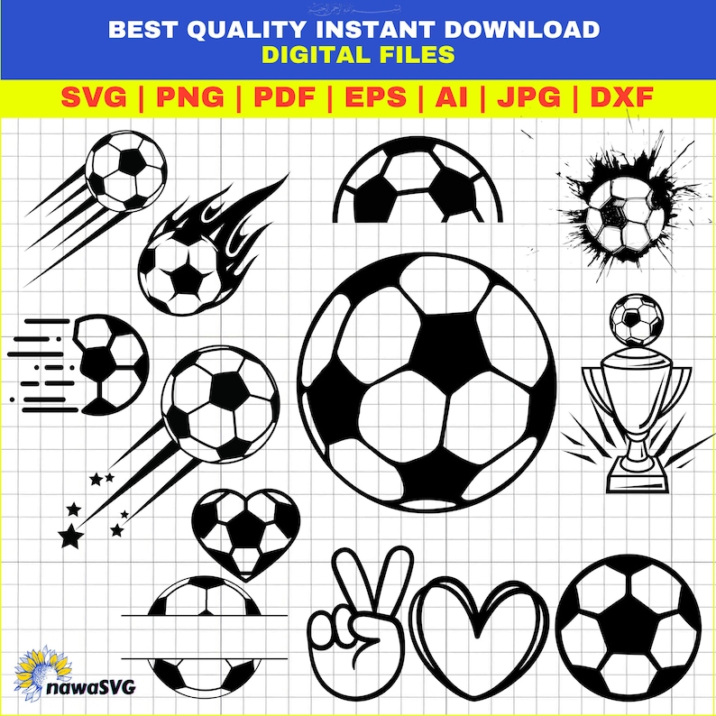 Soccer Ball SVG | Football Cut Files | Layered Soccer Ball Vector | CNC ...