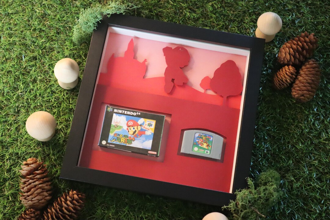Super Mario 64 Shadow Box Art | Handcrafted Retro Gaming Keepsake ...