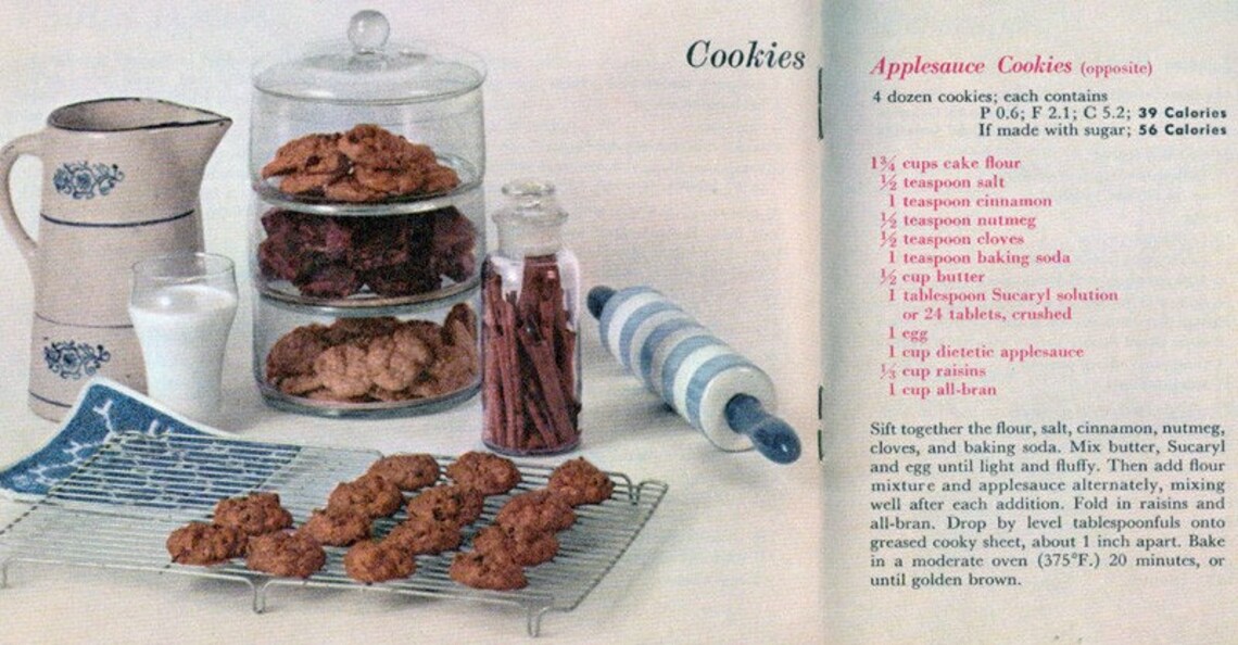 Vintage Advertising Cookbook SUCARYL Artifical Sweetener 1950s - Etsy