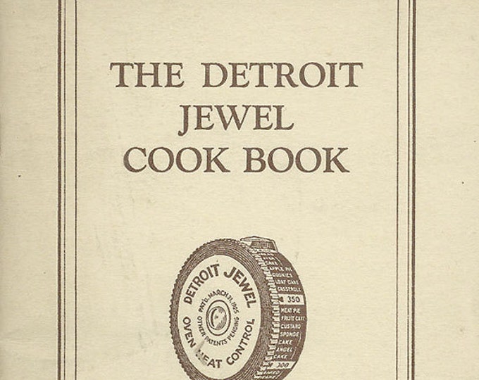 Vintage Cookbook DETROIT JEWEL Antique Stove Advertising Recipe Book ...