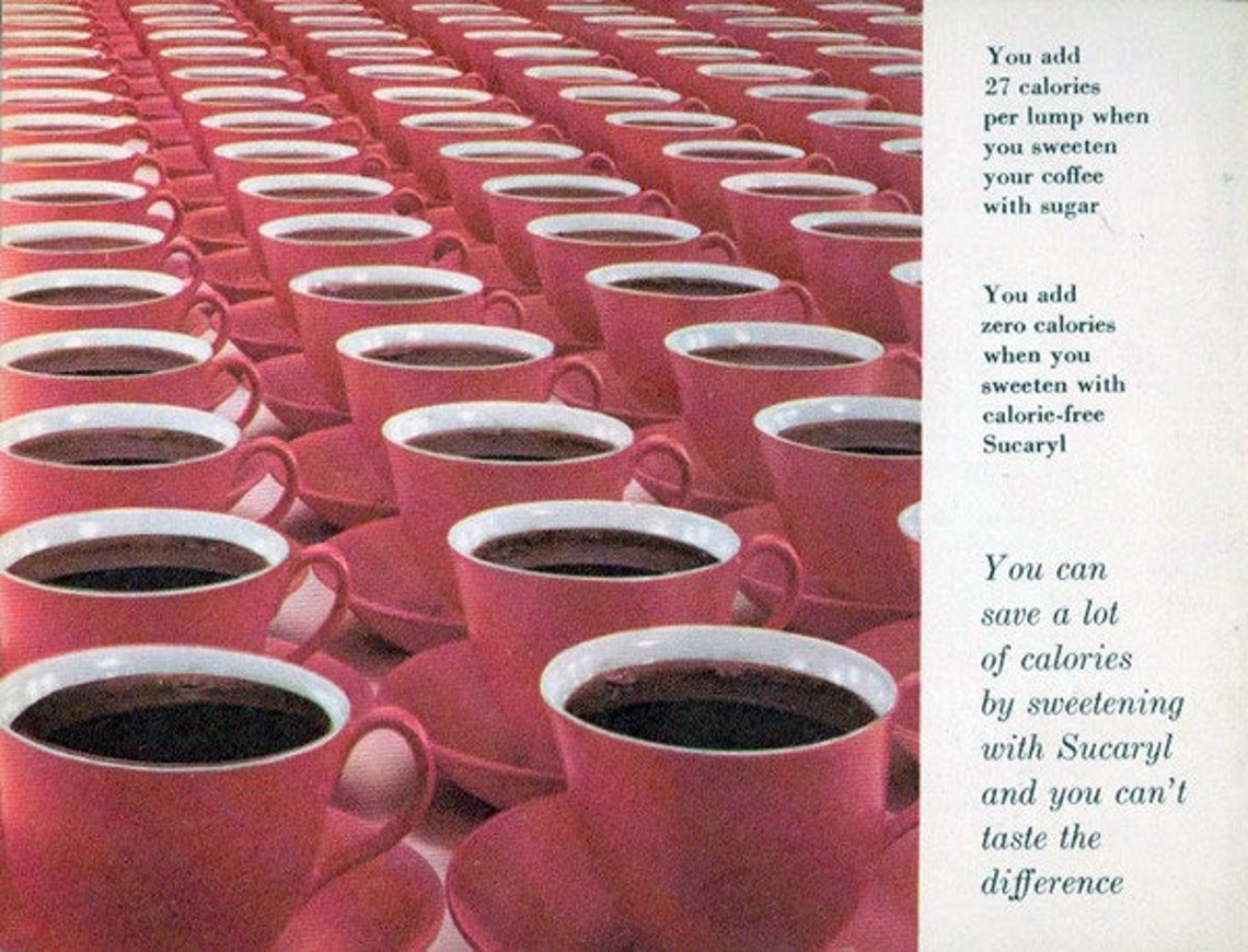 Vintage Advertising Cookbook SUCARYL Artifical Sweetener 1950s - Etsy