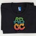 ABC Alphabet Letters T-shirt Design PNG, Minimalist Typography Digital ...