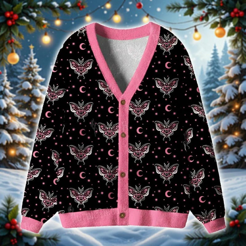 Moth Cardigan - Etsy