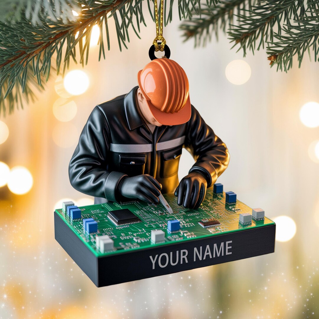 Engineer Christmas Ornament Personalized Acrylic Circuit Board Design ...