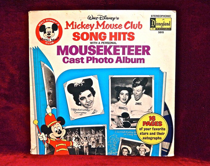 WALT DISNEY'S Mickey Mouse Club...songs and Hits 1974 Vintage Vinyl ...