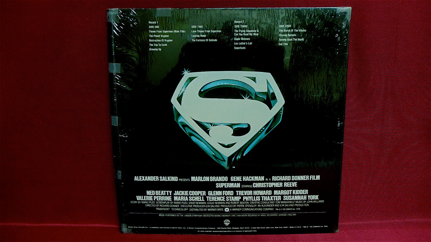 SUPERMAN the MOVIE Original Soundtrack 1978 Vintage Vinyl | Etsy