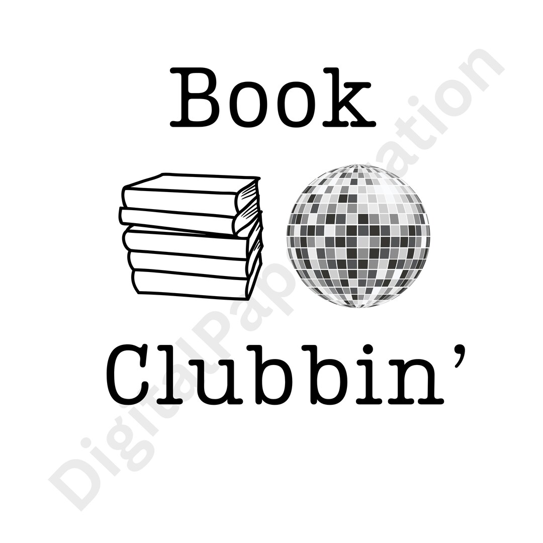 Book Clubbin' SVG - Etsy