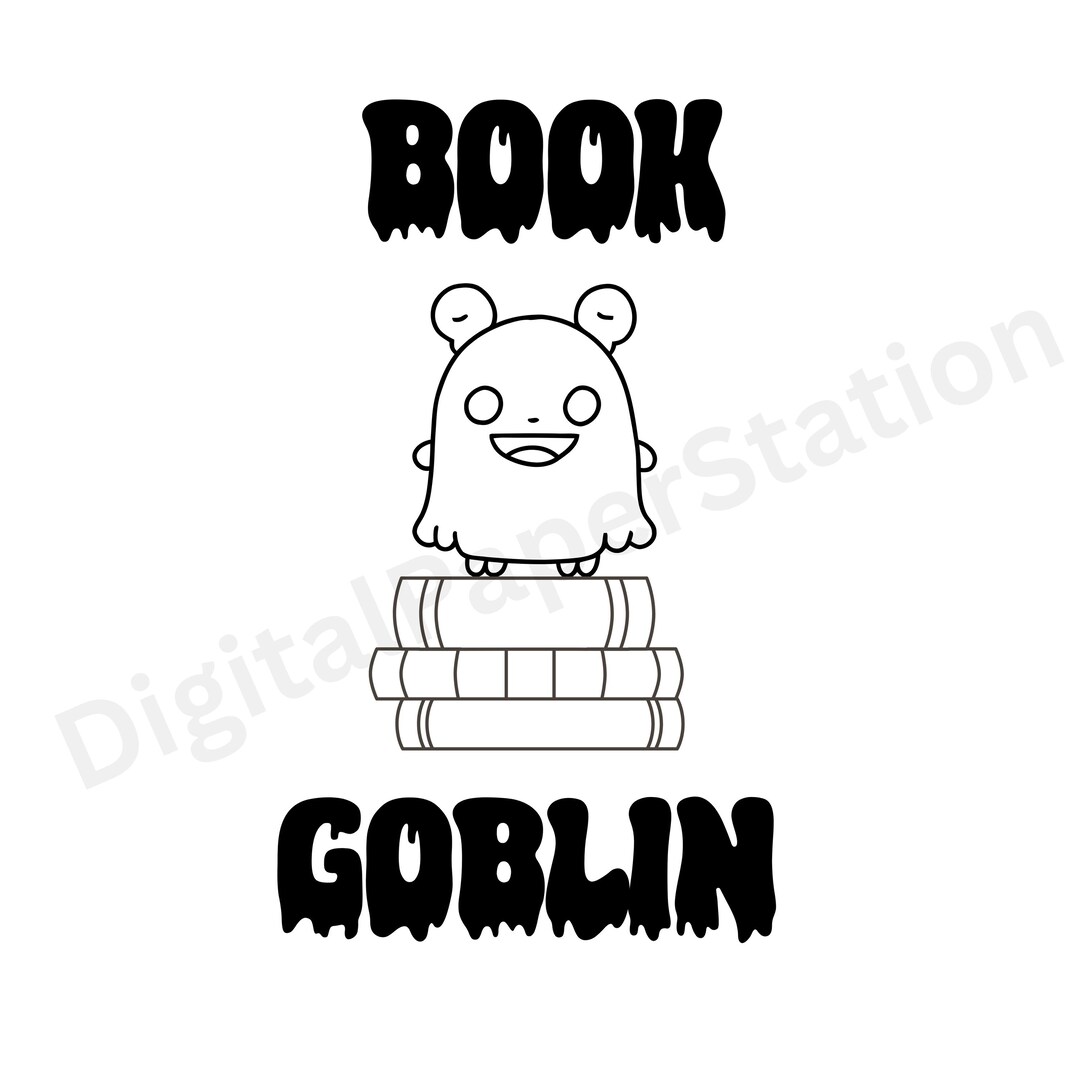 Book Goblin SVG - Etsy