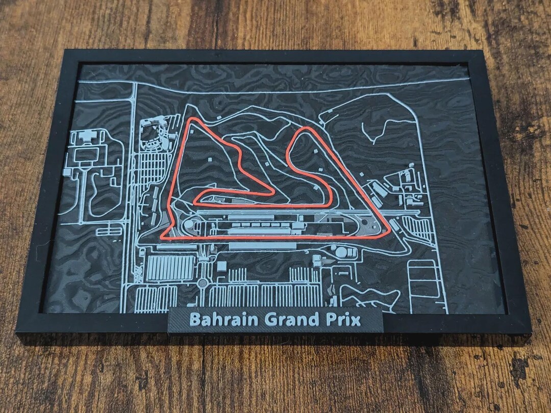 BAHRAIN Grand Prix Circuit 3D Printed Miniature Model – Formula F1 ...