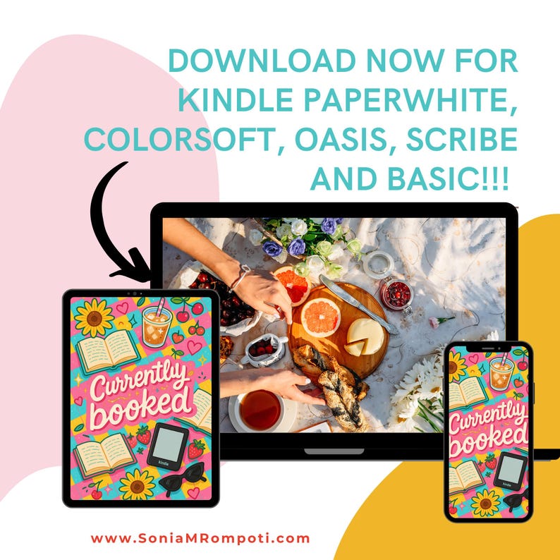 Currently Booked Kindle Insert – Cozy Book Lover Digital Download ...