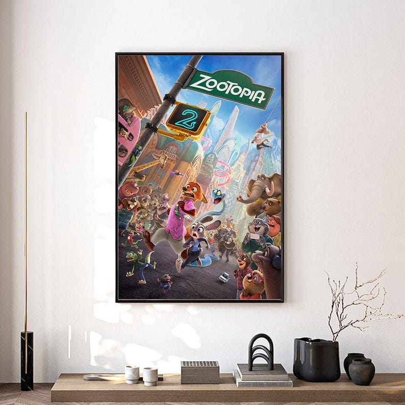 Zootopia 2 Movie 2025 Poster, High-definition Canvas Poster,film Fan ...